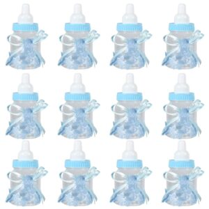 baby shower bottles, bottle candy gifts decorations, mini bottle c and y gift box, 12 pcs c and y bottle for baby shower favors fillable, used for girl boy newborn birthday