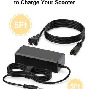 42V 2A Charger Replacement for Electric Scooter Compatible with GOTRAX GXL V2, G2, G3, G4, Apex, Glider, XR Elite, XR Ultra 36V Lithium-ion Battery