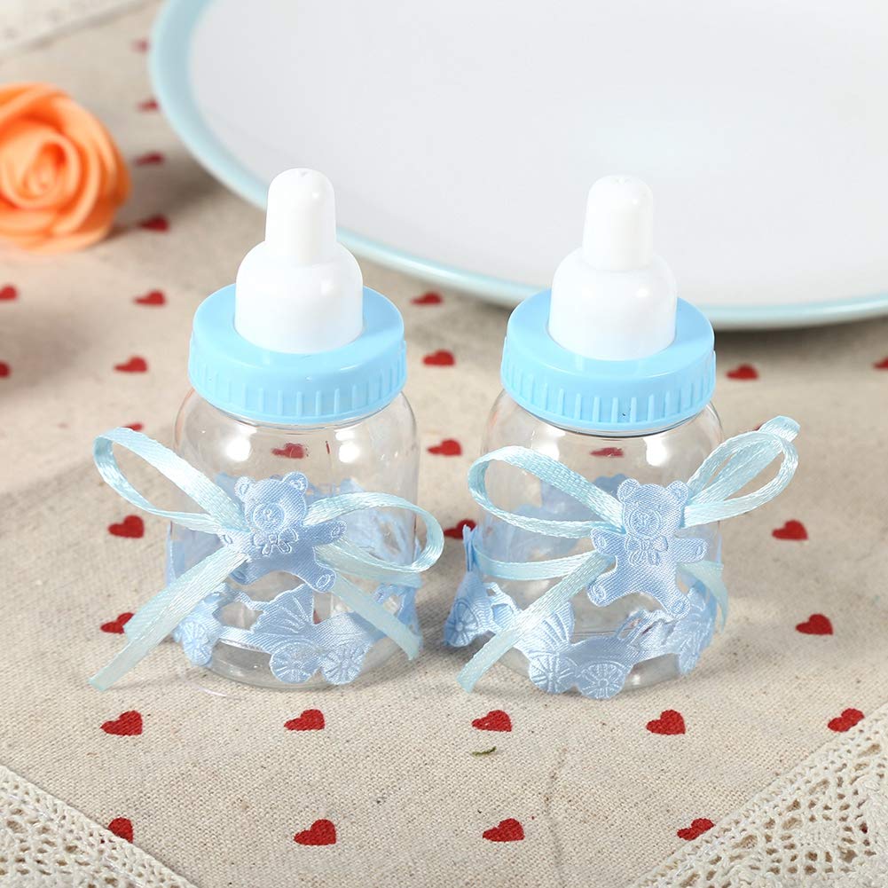 Baby Shower Bottles, Bottle Candy Gifts Decorations, Mini Bottle C and y Gift Box, 12 Pcs C and y Bottle for Baby Shower Favors Fillable, Used for Girl Boy Newborn Birthday