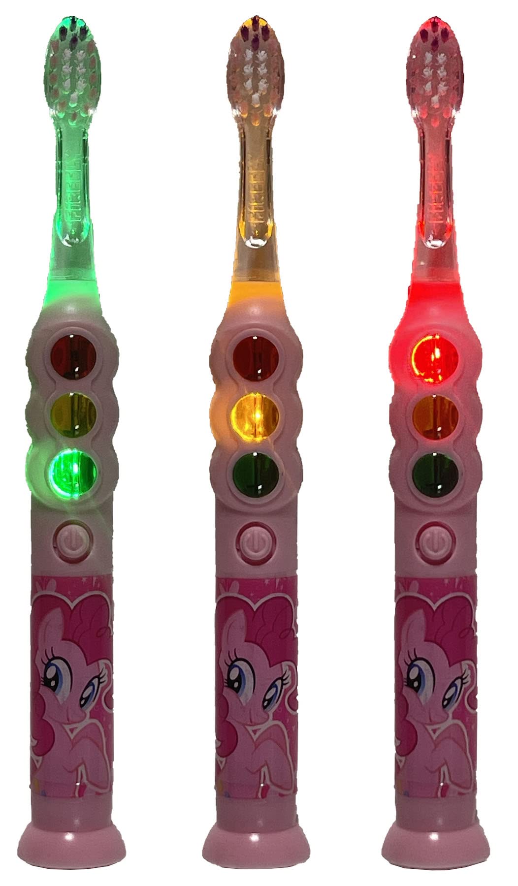 LE Products My Little Pony 4 Piece Oral Hygiene Bundle with Flashing Light Timer Toothbrushes