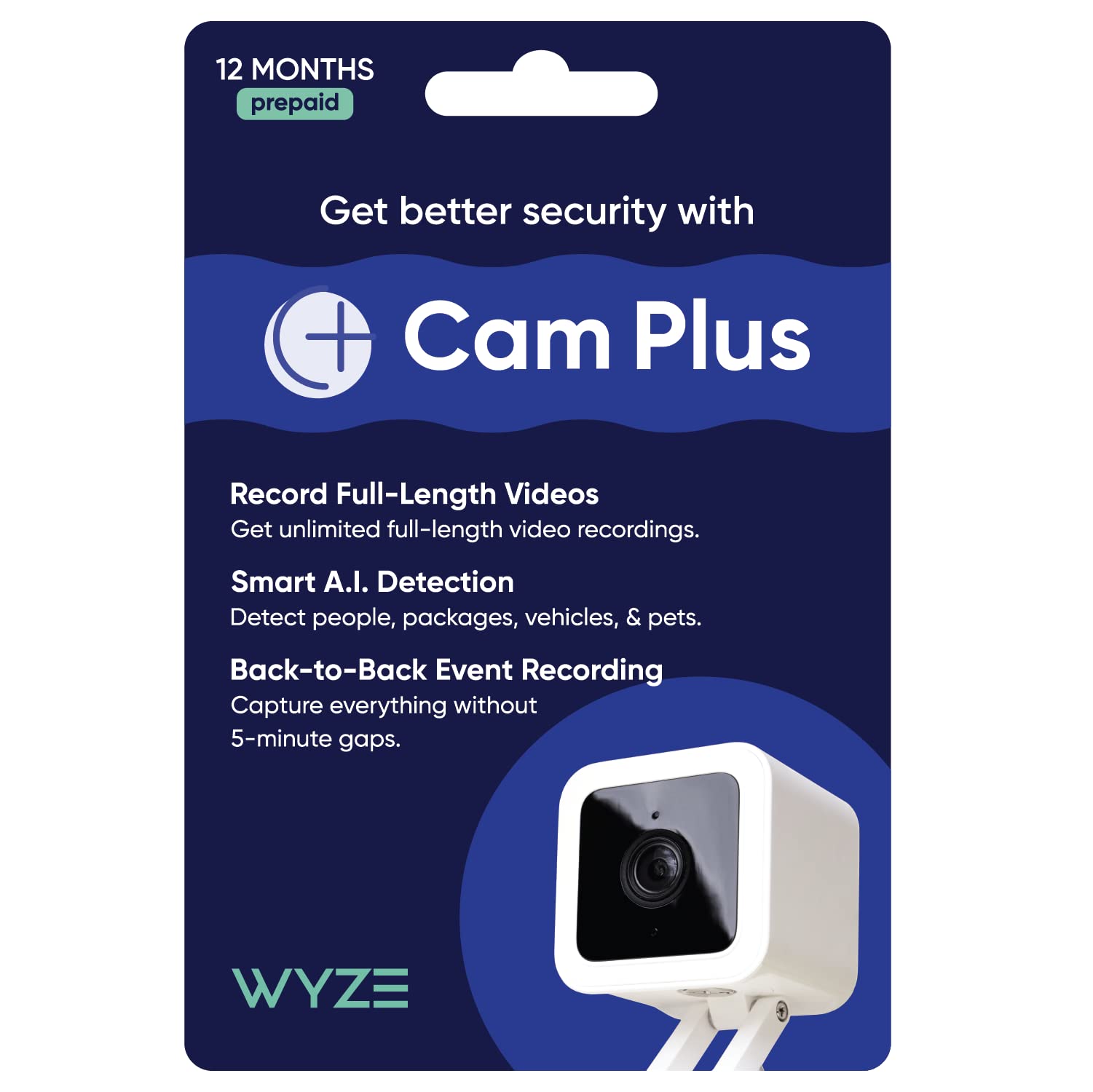 WYZE Cam Plus 12 Month Subscription, WYZECP12