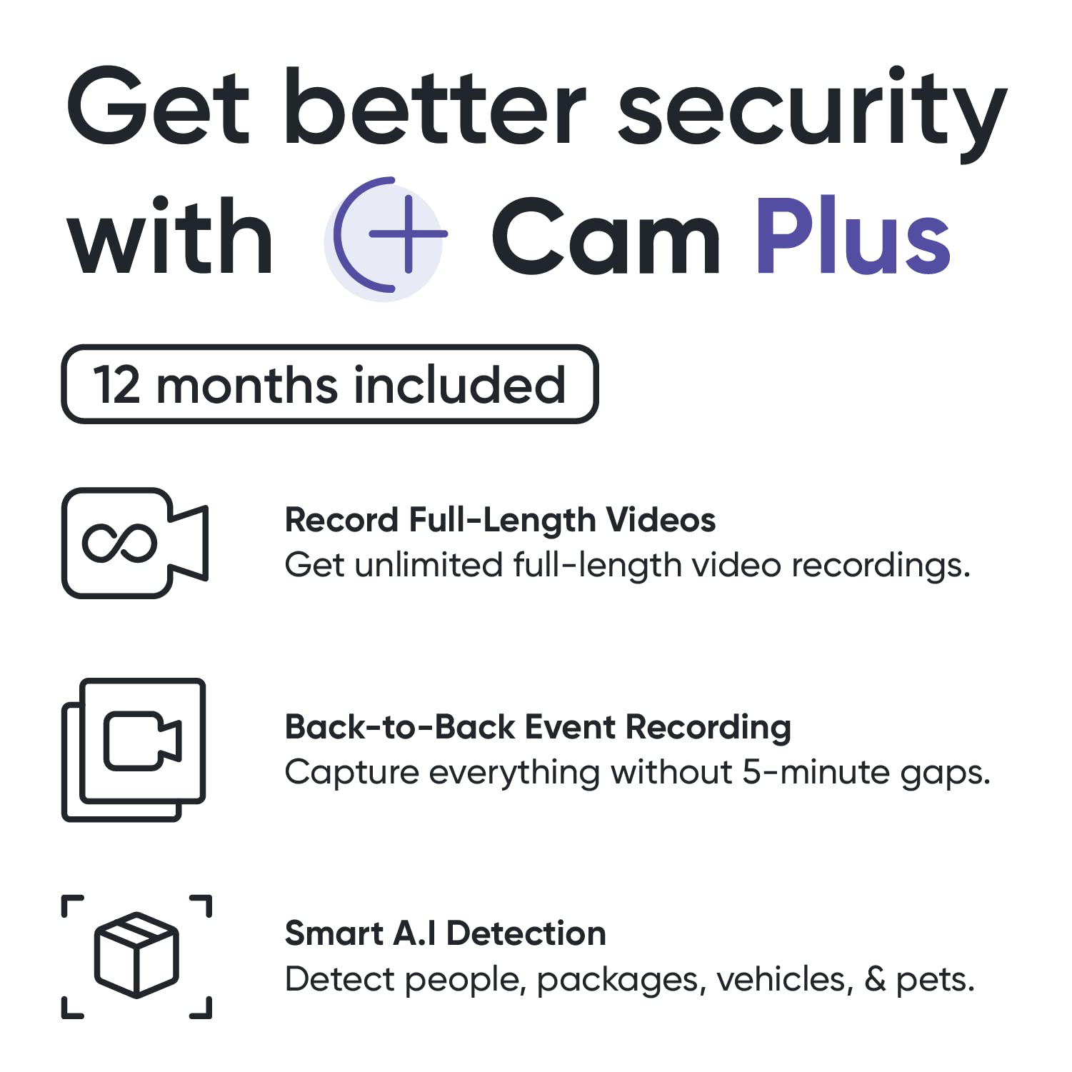 WYZE Cam Plus 12 Month Subscription, WYZECP12