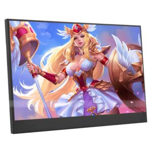 ediy 4k computer monitor 13.3inch gaming display portable 3840x2160 ips with stand smart case eye care screen 60hz hdmi type-c mini for switch xbox rpi win pc mac laptop