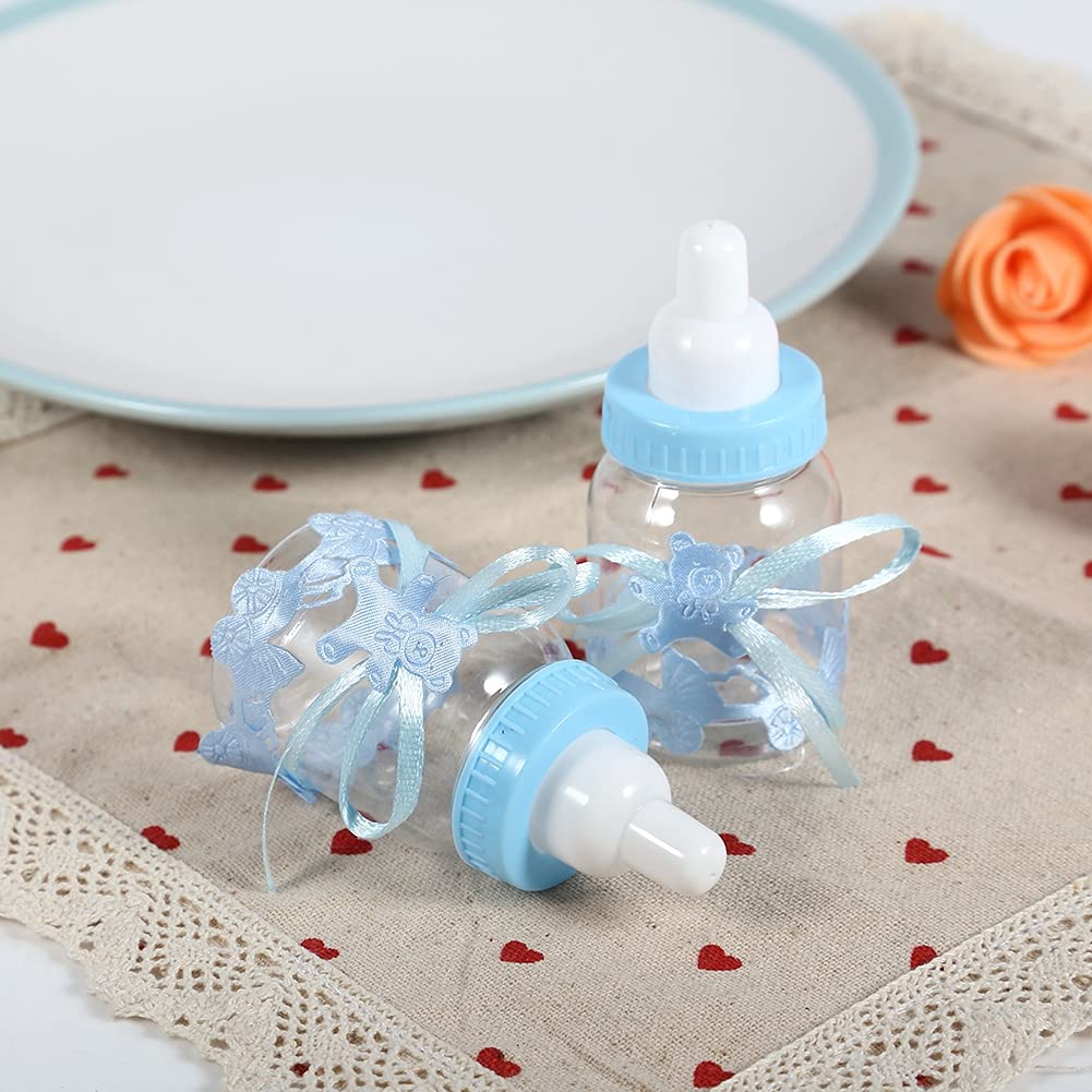 Baby Shower Bottles, Bottle Candy Gifts Decorations, Mini Bottle C and y Gift Box, 12 Pcs C and y Bottle for Baby Shower Favors Fillable, Used for Girl Boy Newborn Birthday