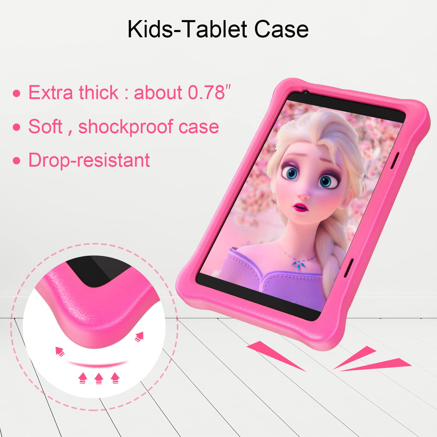 okaysea Kids Tablet 8" HD Display, Android Tablet for Kids 2GB RAM 32GB ROM 4000 mAh Parental Control Tablets