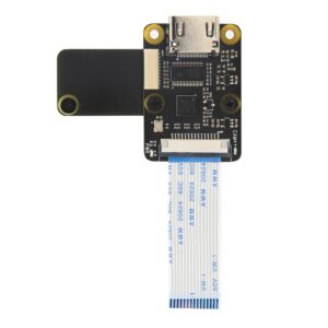 Geekworm X630 V1.5 Hdmi to CSI-2 Module+X630-C1 Metal Case for Raspberry Pi 4, Hdmi Input Bridge TC358743 Supports up to 1080p/25Fps