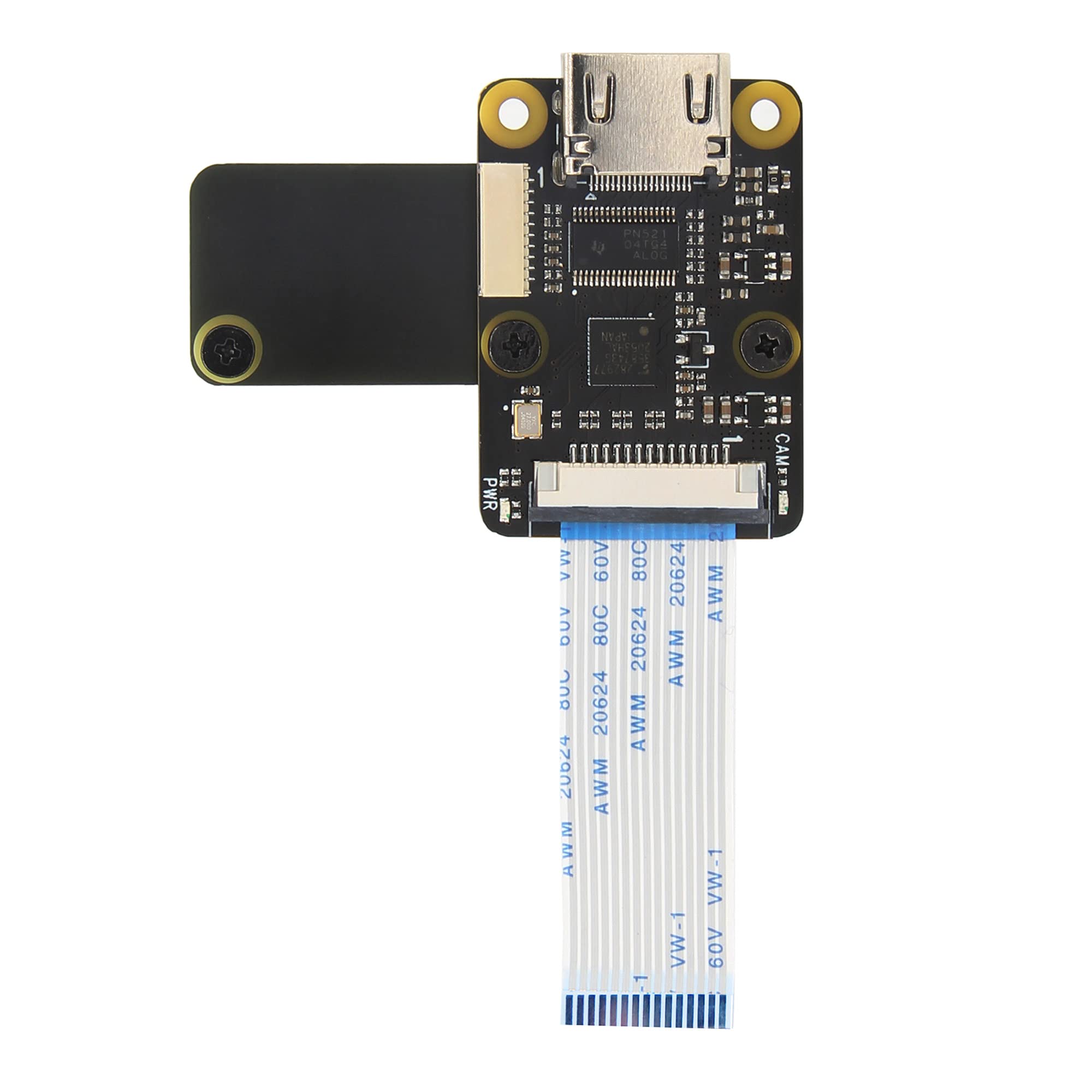 Geekworm X630 V1.5 Hdmi to CSI-2 Module+X630-C1 Metal Case for Raspberry Pi 4, Hdmi Input Bridge TC358743 Supports up to 1080p/25Fps