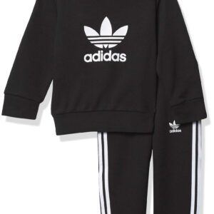 Adidas Originals Baby Boys Adicolor Hoodie Set Infant And Toddler Track Jacket, Black, 4T US