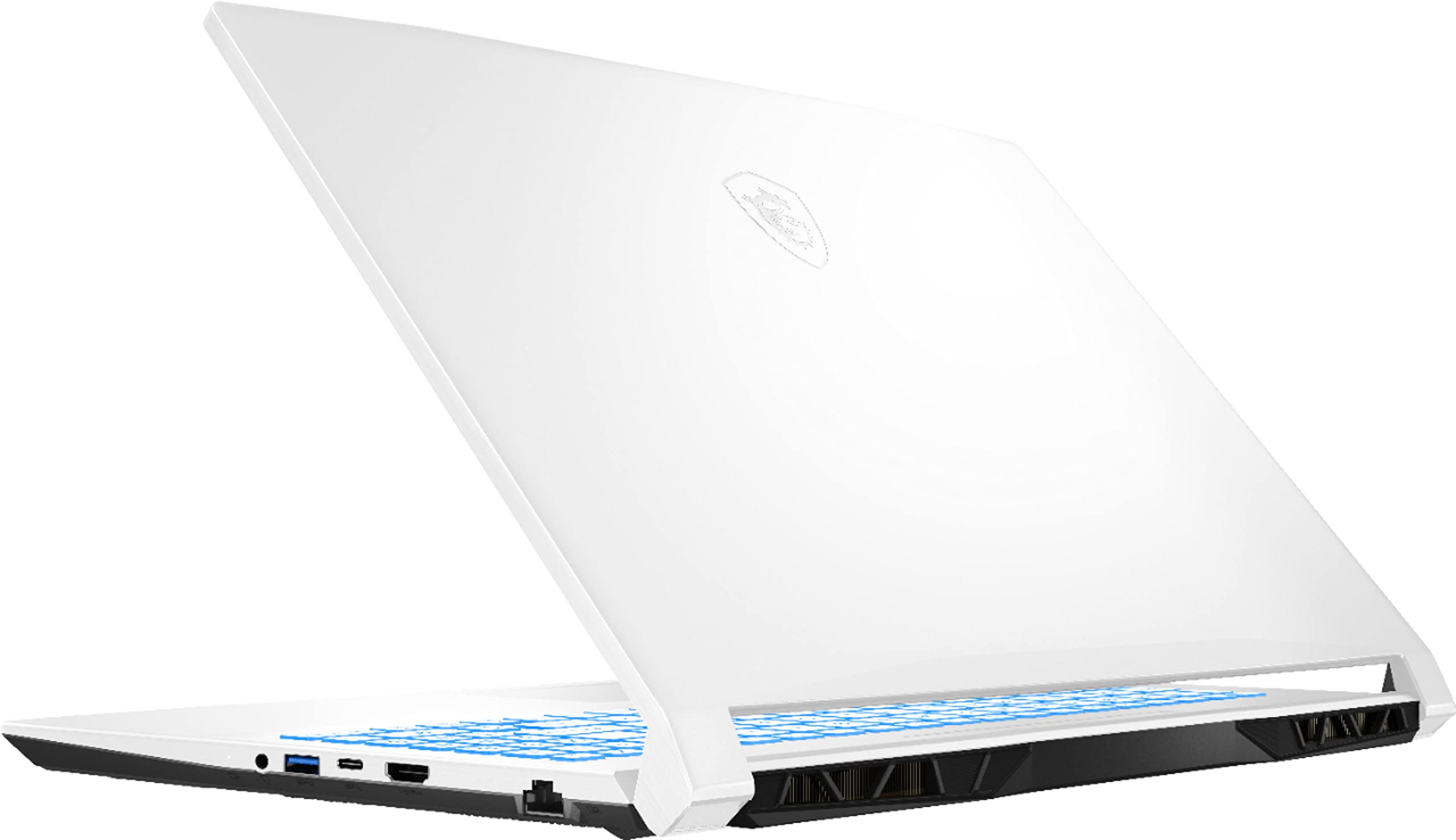 MSI Sword Thin Bezel 15.6" Core i7-11800H 144Hz Full HD IPS-Level Gaming Laptop NVIDIA GeForce RTX 3050Ti Max Performance Wi-Fi 6 White - w/HDMI Cable (8GB Memory, 512GB PCIe SSD)