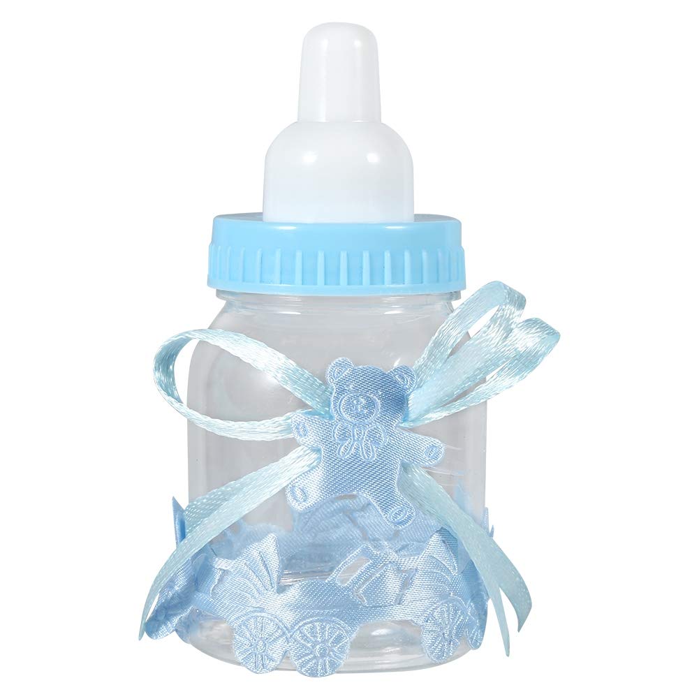 Baby Shower Bottles, Bottle Candy Gifts Decorations, Mini Bottle C and y Gift Box, 12 Pcs C and y Bottle for Baby Shower Favors Fillable, Used for Girl Boy Newborn Birthday