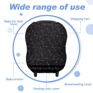 Baby Car Seat Cover Horoscope Baby Car Seat Canopy Stretchy Nursing Cover Carseat Canopy for Babies Breastfeeding and Car Seat Multi Use Shopping Cart Cover High Chair Cover