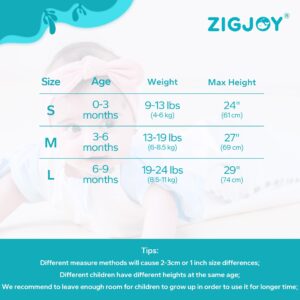 ZIGJOY Shark-Fin Transition Swaddle - Baby Wearable Blanket with 2-Way Zipper Self-Soothing Sleep Sack Knitted and Cotton for All Seasons, 1.0 TOG, Dinosaur, 6-9 Months