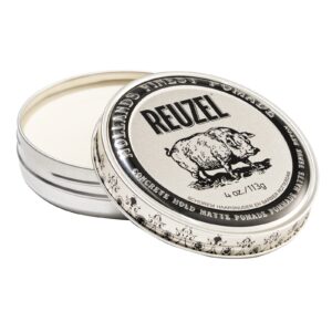 reuzel concrete hold matte pomade, makes hair polished, 4 oz