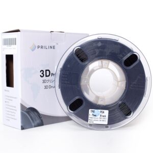 PRILINE TPU Filament,PRILINE High Flow/High Speed Printing 95A TPU Flexible Soft 3D Printer Filament 1KG 1.75mm Spool,Support Fast Printing, Translucent Blue