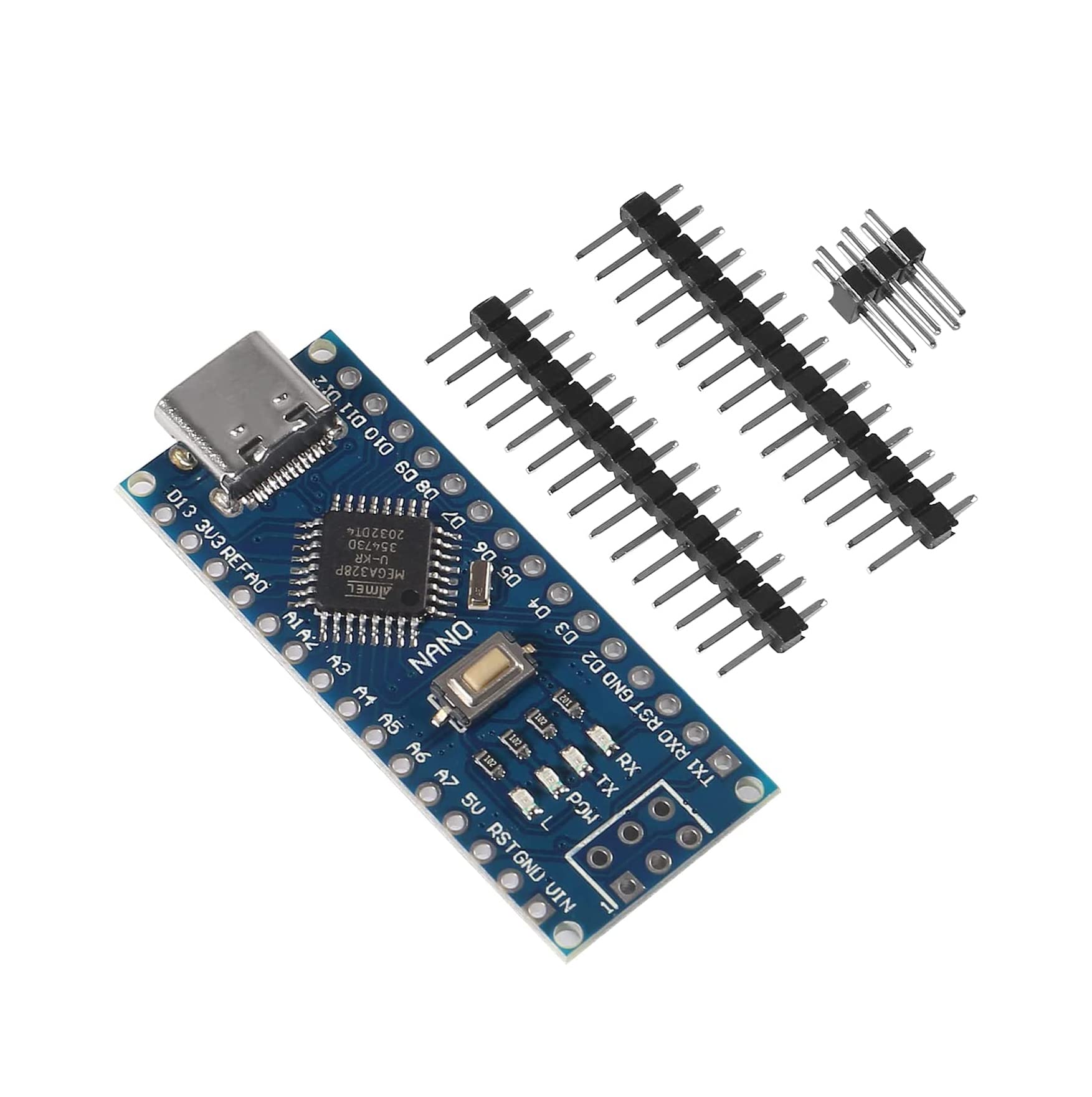 HiLetgo 3pcs Nano 3.0 ATmega328P Type-C USB CH340 Controller Board Compatible to Arduino Nano CH340 USB Driver Nano V3.0 ATmega328