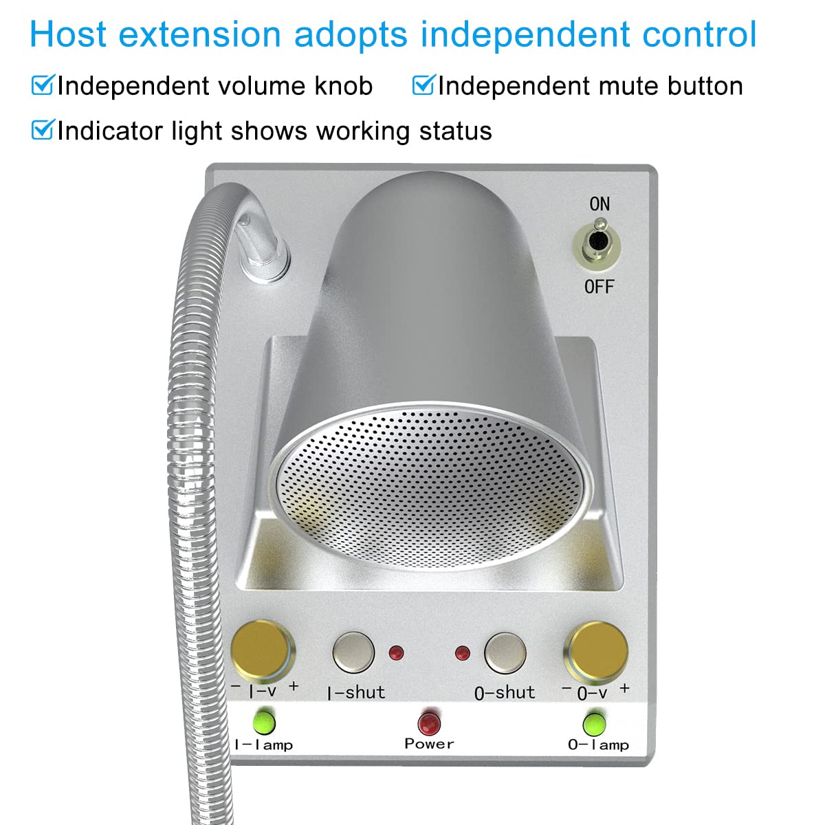 Retekess TW105 Intercom System for Buiness,Two Way Intercom,Anti Interference,Loud Sound,for Office,Shop,Restaurant（2 Pack）