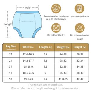 BIG ELEPHANT Baby Boys Toddler Potty Training Pants 3 Pack Cotton pee Underpants