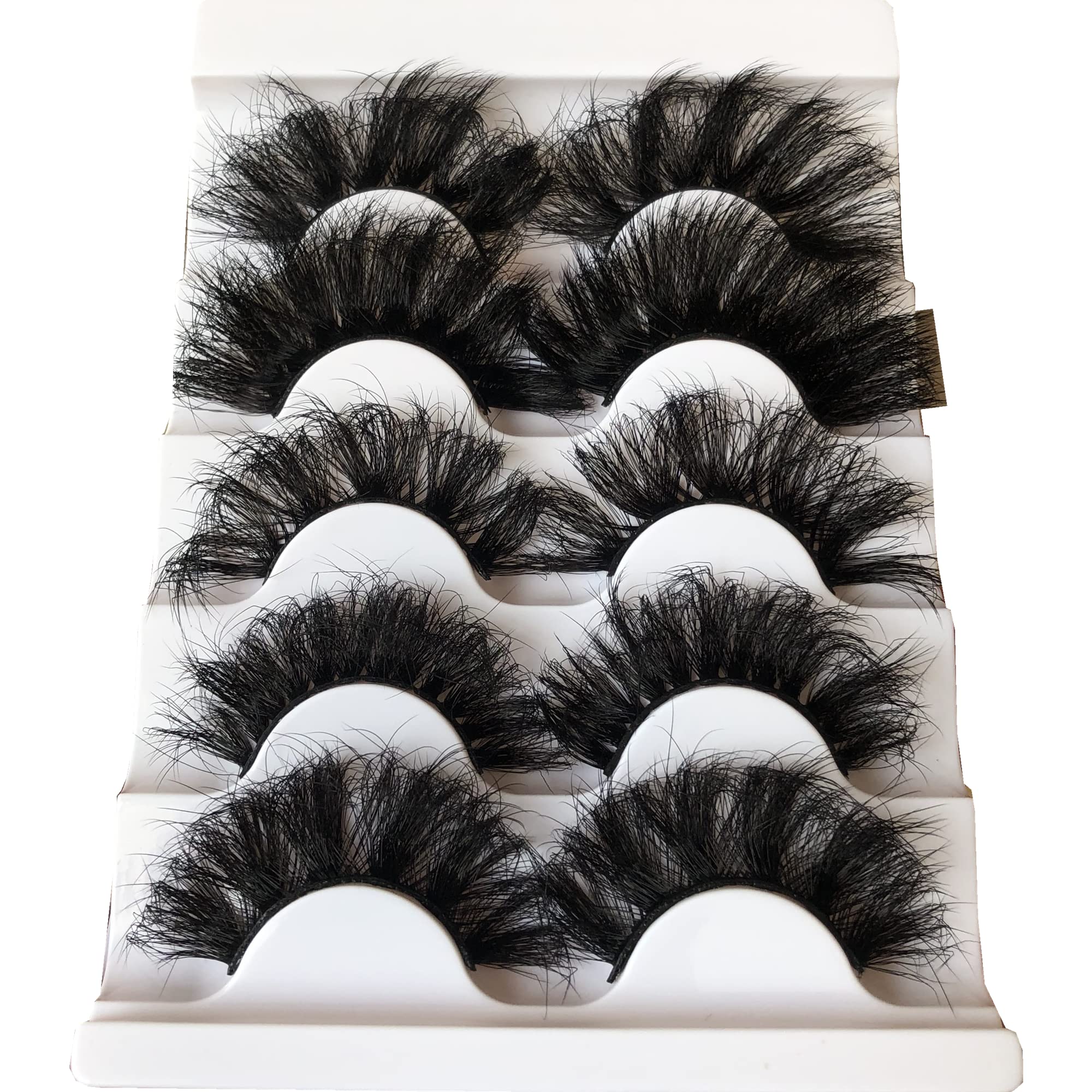 Gmagictobo Lashes False Eyelashes Fluffy Dramatic 3D Faux Mink Lashes Pack Long Thick Volume Soft Strips Fake Eye Lashes 5 Pairs Multipack