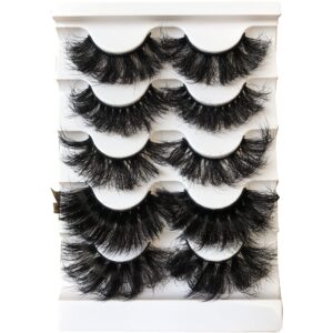 gmagictobo lashes false eyelashes fluffy dramatic 3d faux mink lashes pack long thick volume soft strips fake eye lashes 5 pairs multipack