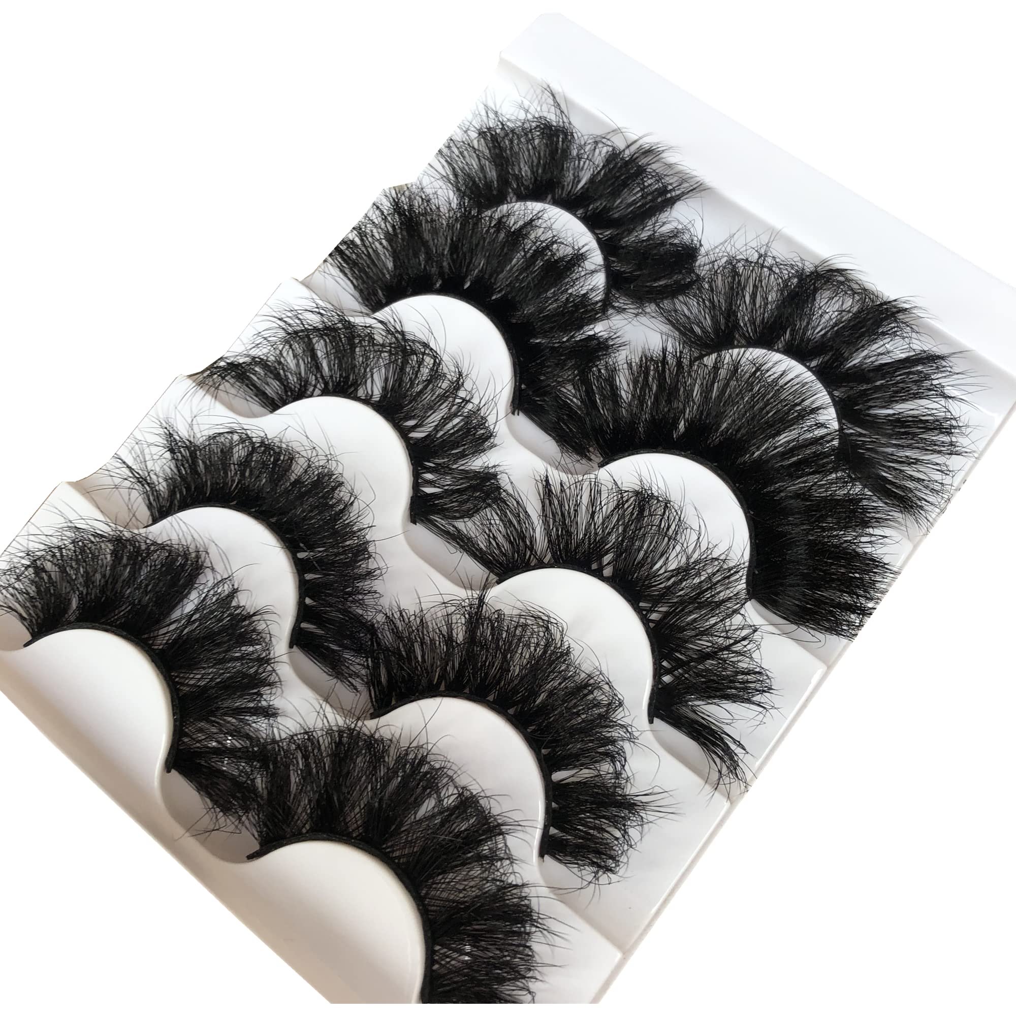 Gmagictobo Lashes False Eyelashes Fluffy Dramatic 3D Faux Mink Lashes Pack Long Thick Volume Soft Strips Fake Eye Lashes 5 Pairs Multipack