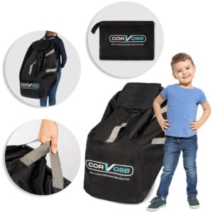 Car Seat Bags For Air Travel – Durable Infant Gate Check Bag For Car Seats – Universal Backpack Infant Carseat Bag Cover For Airplane – Secure Infant Car Seat Storage Bag For Better Traveling