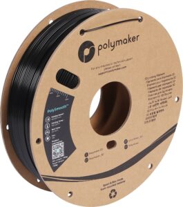 polymaker polysmooth pvb filament 1.75mm black filament, 750g cardboard spool - black pvb filament print like pla filament 1.75, easy smoothable post process with ipa alcohol, work with polysher