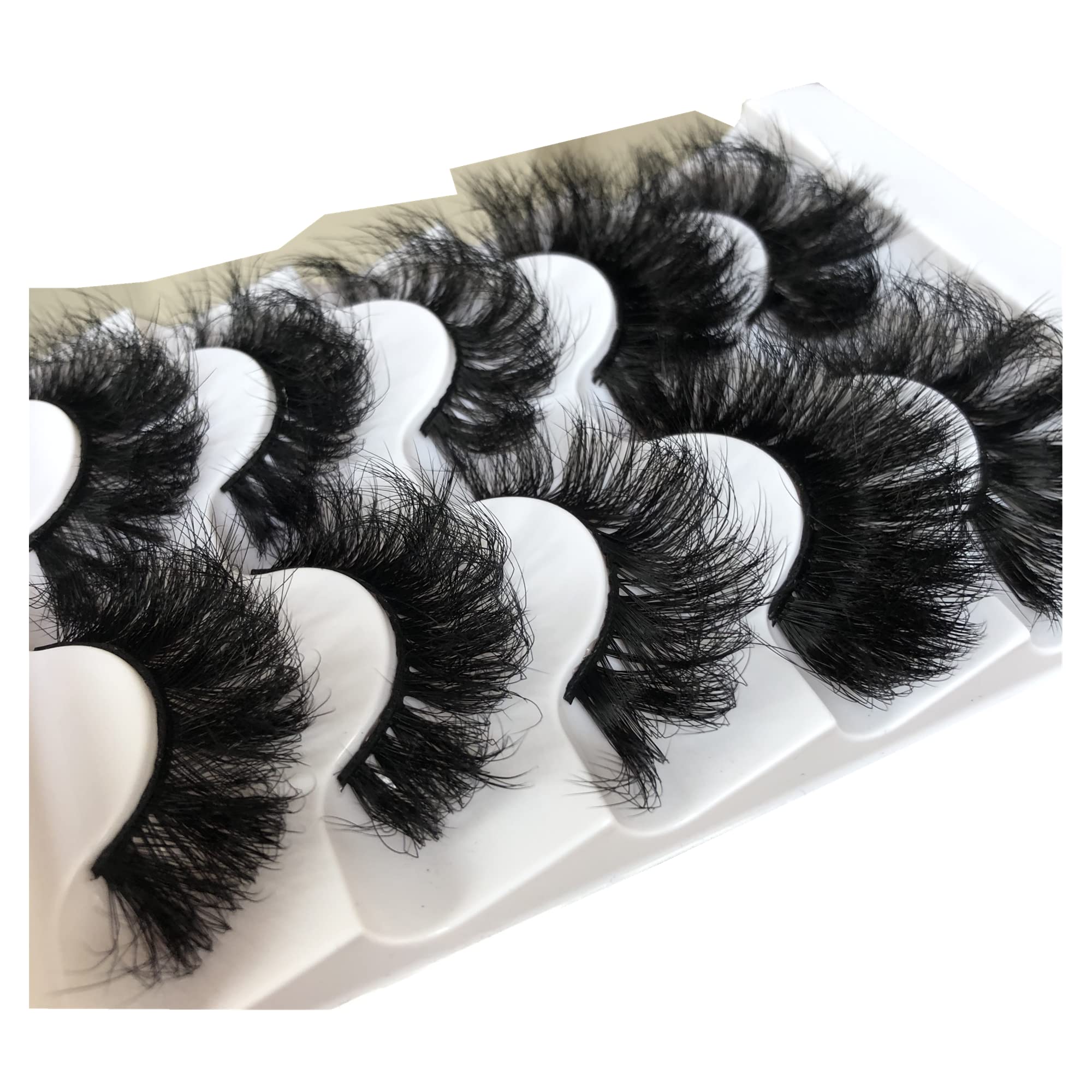 Gmagictobo Lashes False Eyelashes Fluffy Dramatic 3D Faux Mink Lashes Pack Long Thick Volume Soft Strips Fake Eye Lashes 5 Pairs Multipack