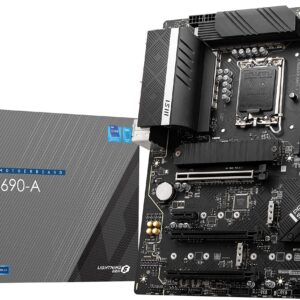 MSI PRO Z690-A ProSeries Motherboard (ATX, 12th Gen Intel Core, LGA 1700 Socket, DDR5, USB 3.2 Gen 2, PCIe 5, 2.5G LAN, M.2 Slots)