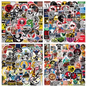 200pcs hard hat stickers decals for toolbox helmet hood, funny hardhat stickers for welder electrician construction union military lineman, waterproof vinyl stickers for men