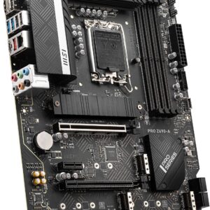 MSI PRO Z690-A ProSeries Motherboard (ATX, 12th Gen Intel Core, LGA 1700 Socket, DDR5, USB 3.2 Gen 2, PCIe 5, 2.5G LAN, M.2 Slots)