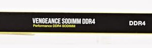 CORSAIR Vengeance SODIMM DDR4 RAM 16GB (1x16GB) 3200MHz CL22-22-22-53 1.2V Intel AMD Laptop Notebook Memory - Black (CMSX16GX4M1A3200C22)