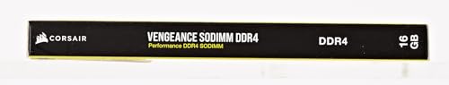 CORSAIR Vengeance SODIMM DDR4 RAM 16GB (1x16GB) 3200MHz CL22-22-22-53 1.2V Intel AMD Laptop Notebook Memory - Black (CMSX16GX4M1A3200C22)