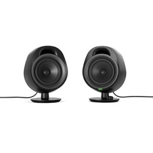 steelseries arena 3 2.0 desktop gaming speakers - immersive audio, on-speaker controls, 4" drivers - wired & bluetooth - pc, mac, mobile