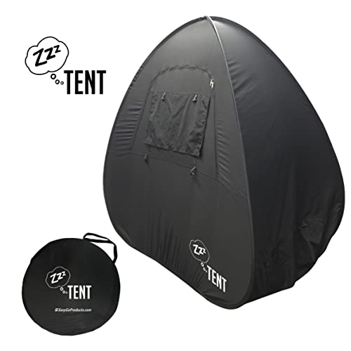 ZZZ Mini Crib Sleeping Canopy Cover Instant Tent – Great at Home and Travelling - Compatible with Dream On Me, Delta, Davinci & Graco Travel Crib & Others… Portable and Patented - Black