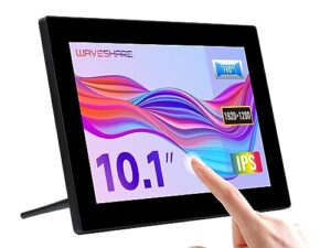 waveshare 10.1inch hd capacitive touch screen lcd compatible with raspberry pi 4b/3b+/3a+/2b/b+/a+/zero/zero w/wh/zero 2w cm3+/4 1920×1200 resolution hdmi ips supports windows/jetson nano