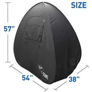 ZZZ Mini Crib Sleeping Canopy Cover Instant Tent – Great at Home and Travelling - Compatible with Dream On Me, Delta, Davinci & Graco Travel Crib & Others… Portable and Patented - Black