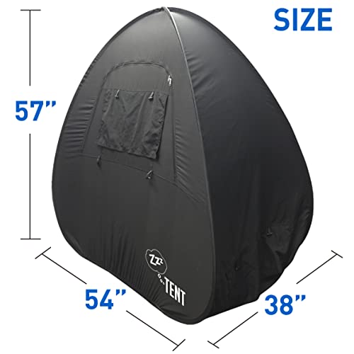 ZZZ Mini Crib Sleeping Canopy Cover Instant Tent – Great at Home and Travelling - Compatible with Dream On Me, Delta, Davinci & Graco Travel Crib & Others… Portable and Patented - Black