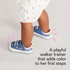 See Kai Run - Stevie II First Walker Shoe for Infants, Chambray/Happy, Infant 6