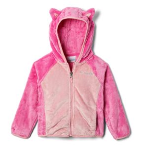 columbia baby foxy baby sherpa full zip, pink ice/pink orchid, 12/18