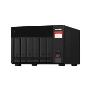 QNAP TVS-675-8G-US 6 Bay High-Speed Desktop NAS with ZhaoXin KX-U6580 8-core CPU, 8GB DDR4 Memory and 2.5GbE (2.5G/1G/100M) Network Connectivity (Diskless)