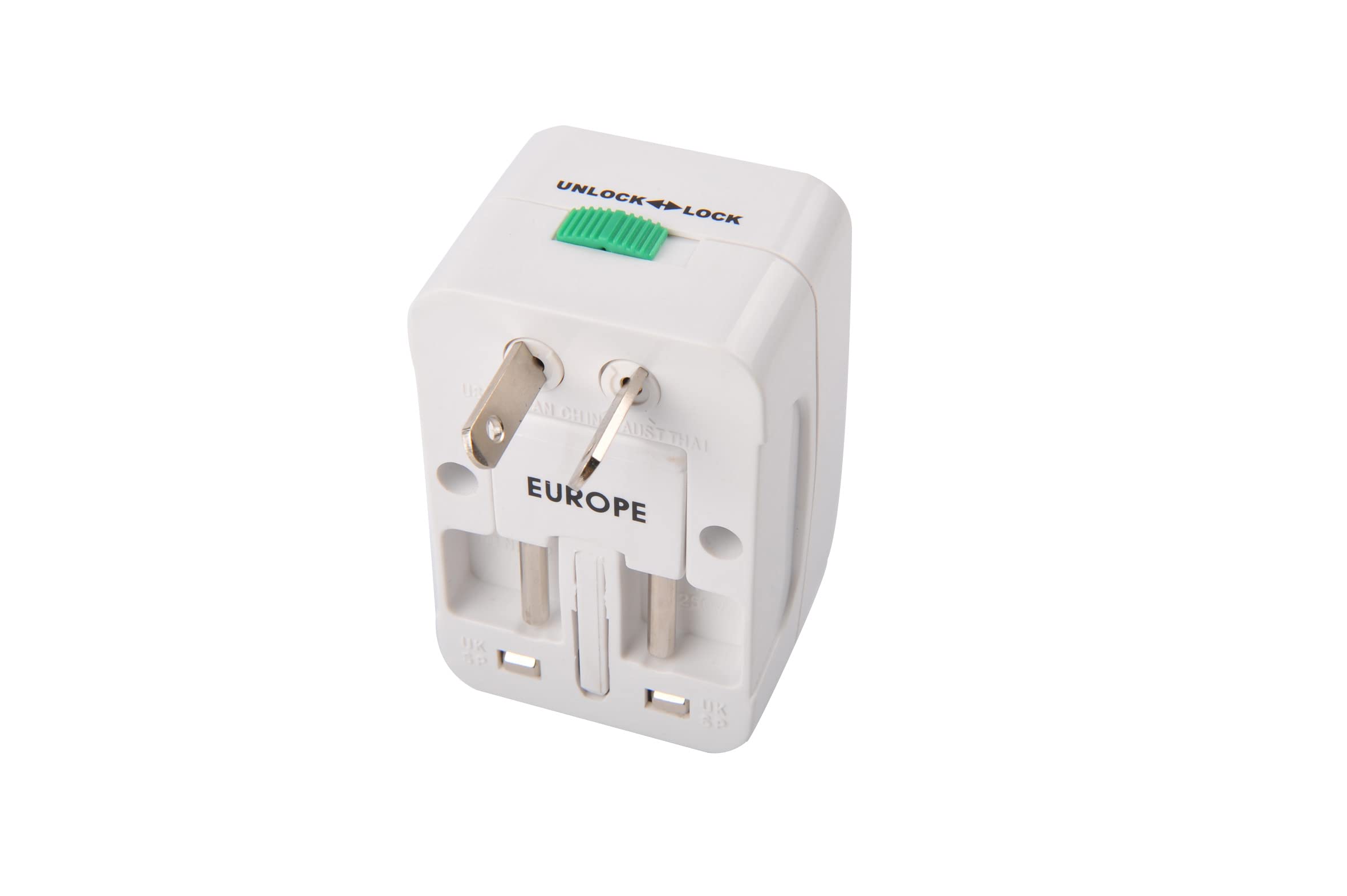 NA Worldtrip Plug Global Universal Travel Adapter for 220+ Countries, International Power Charger, European Adapter, Wall Charger Power Plug for USA EU UK AUS