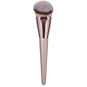 professional angled foundation brush premium synthetic kabuki makeup brush bronzer contour brush cosmetic applicator for blending liquid powder bb cream vegan brochas de maquillaje