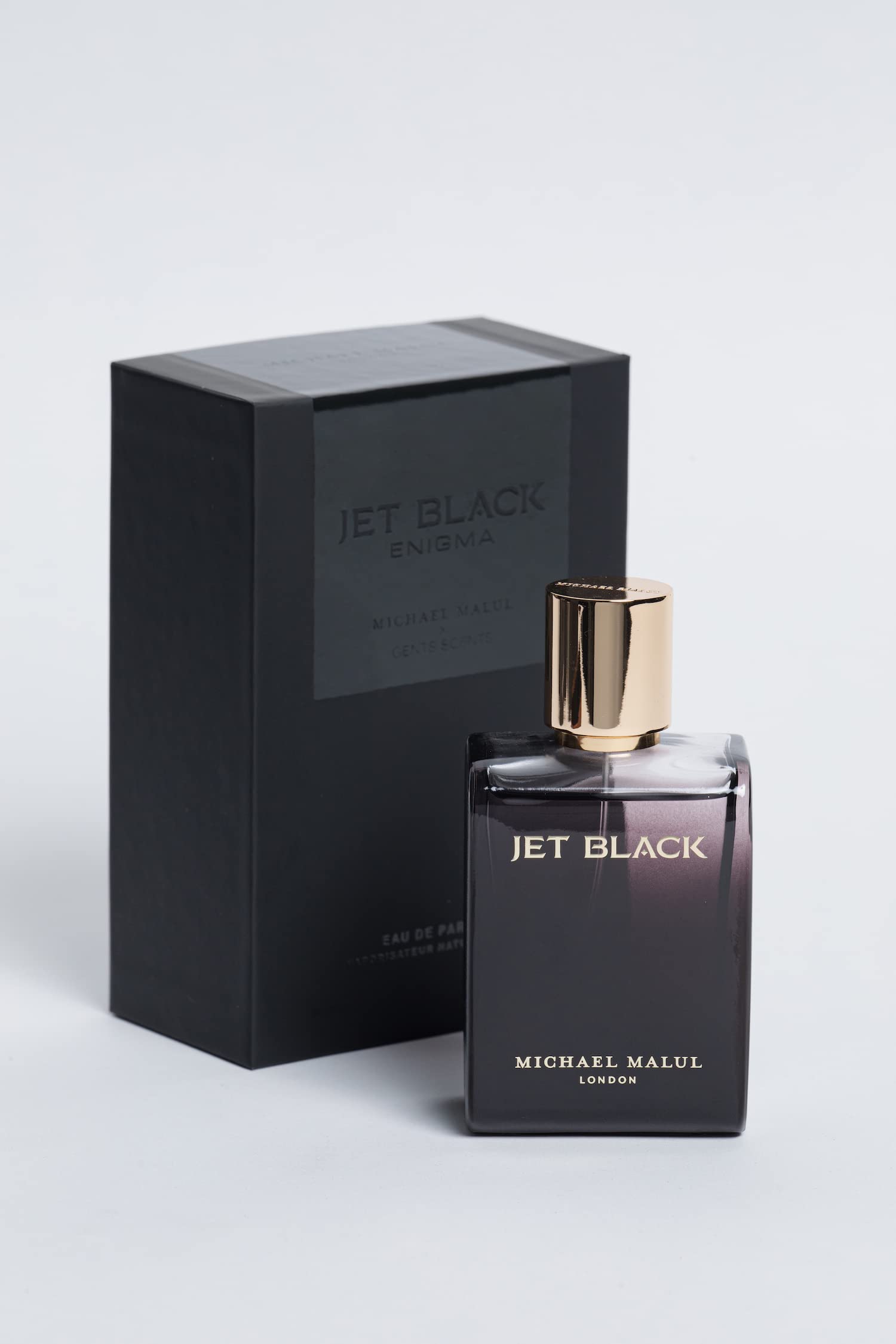 Michael Malul Jet Black Enigma 3.4 oz Men's Eau de Parfum, Luxury Fragrance for Men, Men's Cologne