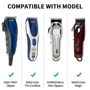 Yinke Clipper Guards for Wahl Clippers Trimmer, Premium Guard with Metal Clip, 2 Cutting Lengths 1/16 in (1.5 mm) & 3/16 in (4.5 mm), Fits Most Full Size Wahl Clipper (Pack of 2)