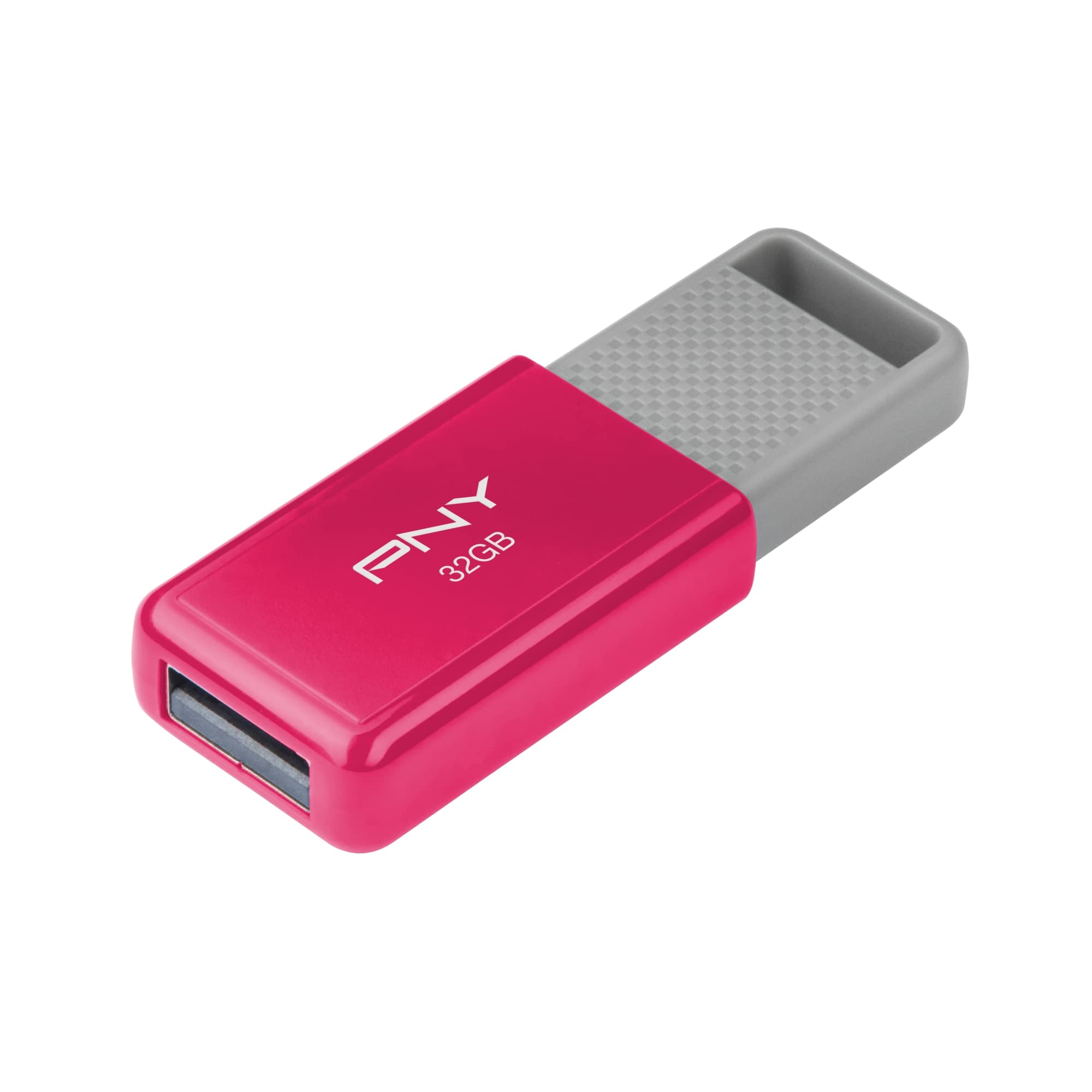 PNY USB 2.0 Flash Drive, 32GB, Assorted Colors