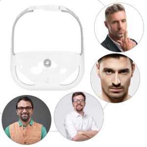 Goatee Shaving Template for Men with 5 Different Sizes, Beard Guide Shaper with Comb, Beard Shaping & Styling Template Perfect for Hairline Line-up, Edging, Stencil for Trimming, Mustache, Goatee