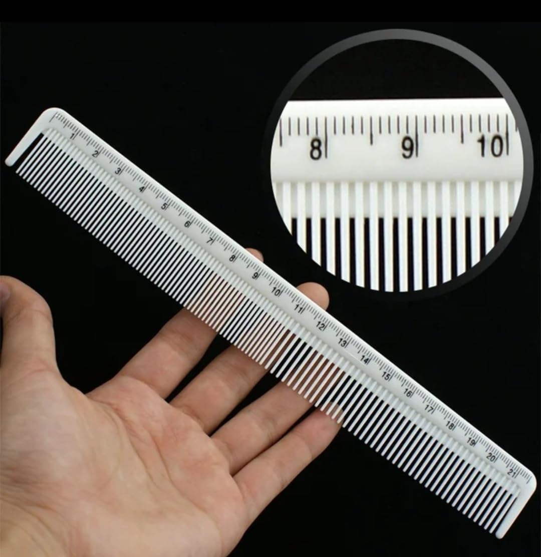 Coiffure Extensions Counting Cutting Comb | Cutting Comb | Hair Comb | Heat Resistant Cutting Comb