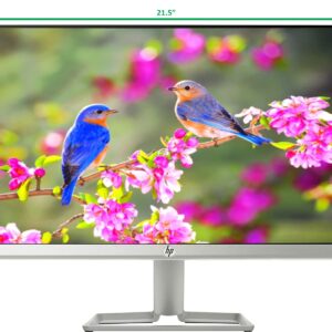 HP 24F LED-Backlit 24 Inch Anti-Glare FHD (1920 x 1080) Monitor, | VGA Port, HDMI | 16.7 Million Colors, Viewing Angles: Horizontal: 178° Vertical: 178°, 5ms Respond Time, Black & Silver (Renewed)