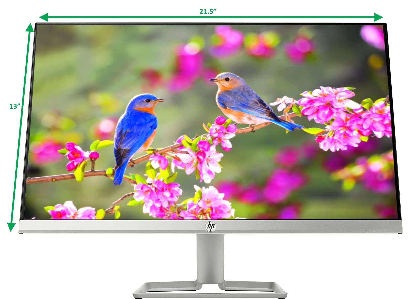 HP 24F LED-Backlit 24 Inch Anti-Glare FHD (1920 x 1080) Monitor, | VGA Port, HDMI | 16.7 Million Colors, Viewing Angles: Horizontal: 178° Vertical: 178°, 5ms Respond Time, Black & Silver (Renewed)