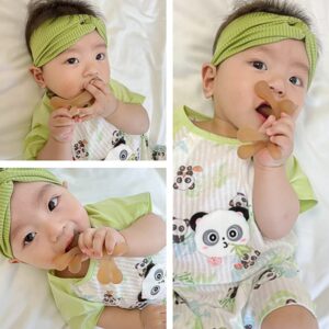 Baby Teething Toys (Brown White)